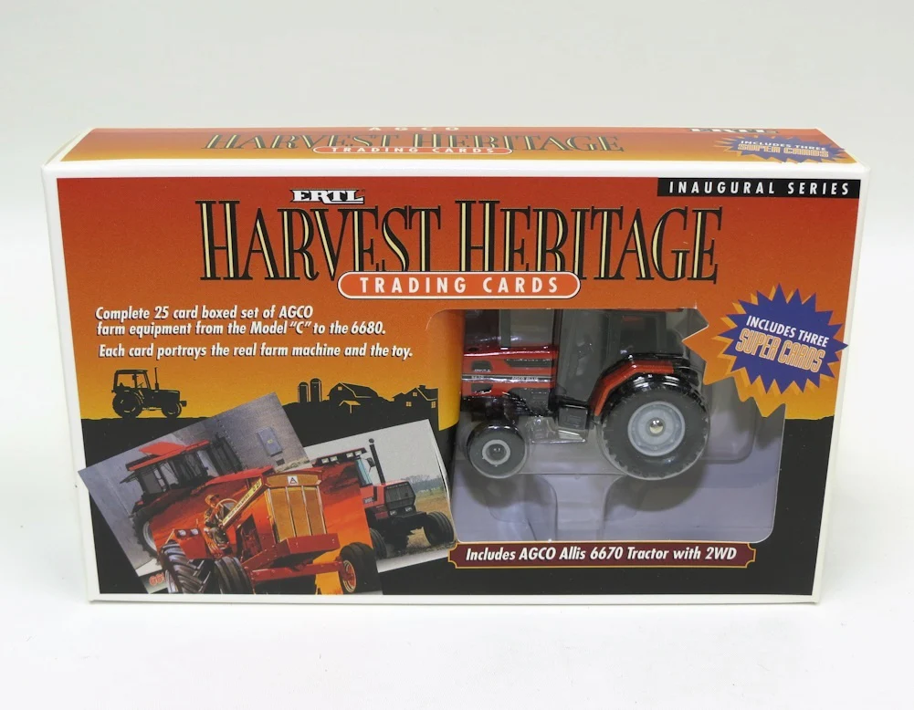 ERTL Harvest Heritage Trading Cards, Includes AGCO Allis 6670 2WD Tractor